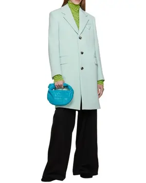 Bottega Veneta Bonded Tricotine Coat