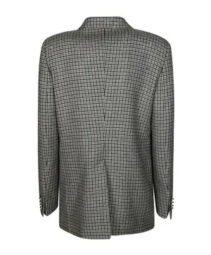 Tagliatore Double Breasted Plaid Jacket