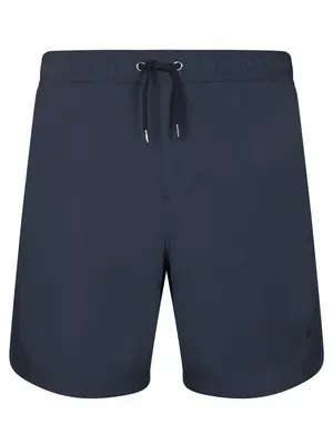 Herno Elastic Drawstring Waist Swim Shorts - Black
