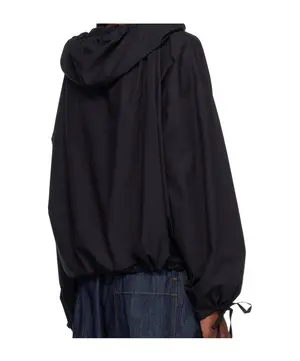 BASERANGE Long Sleeve Shirt With Drawstring Details