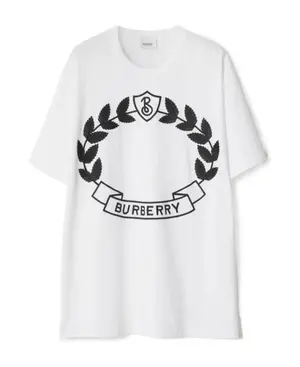 Burberry Logo Print Crewneck T-shirt - White