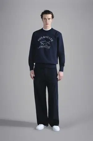 PAUL  SHARK Paul & Shark Crewneck Sweater With Logo Detail