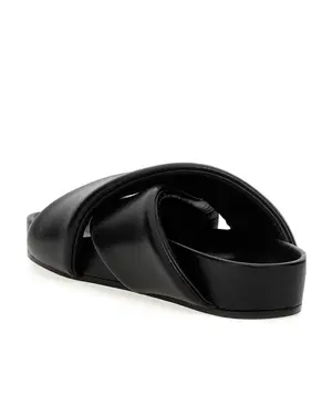 JIL SANDER Padded Crossover Strap Sandals