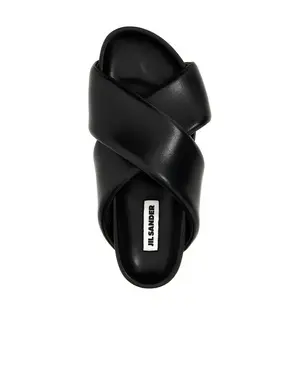 JIL SANDER Padded Crossover Strap Sandals