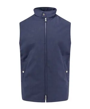 Brunello Cucinelli Flannel Zipped Gilet
