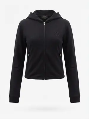 Gucci Jersey Zip Jacket With Double G Embroidery