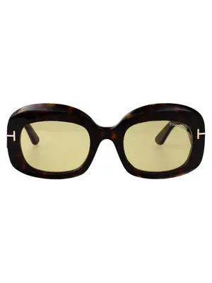 TOM FORD Rectangle Frame Sunglasses - Black
