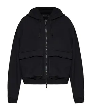 Dsquared2 Hooded Ribbed Jacket