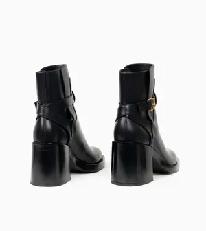 Valentino Garavani Vlogo Signature Block Heel Ankle Boots