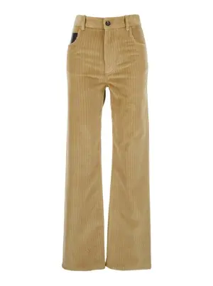 Bottega Veneta Beige Corduroy Trousers