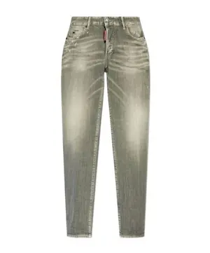 Dsquared2 Distressed Straight-leg Jeans