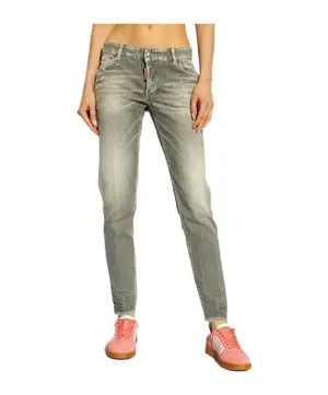 Dsquared2 Distressed Straight-leg Jeans