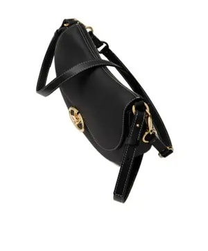 Valentino Garavani Vlogo Twist Lock Small Shoulder Bag - Black