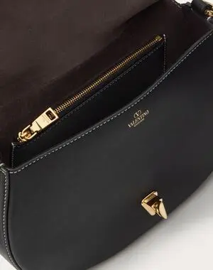Valentino Garavani Vlogo Twist Lock Small Shoulder Bag - Black