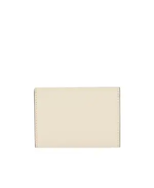Marni Logo Printed Tri-fold Wallet - Brown