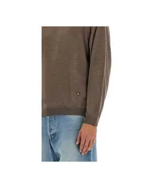 Moschino Crewneck Knitted Jumper - Brown