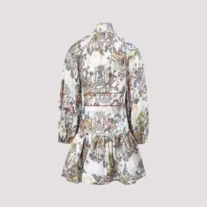 Zimmermann Printed Long-sleeved Dress