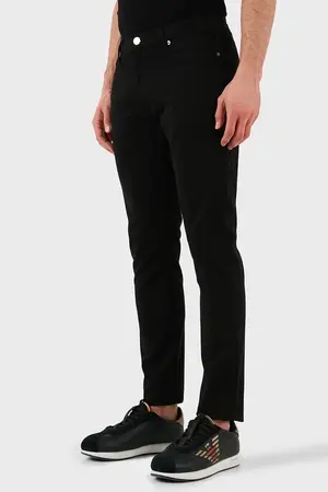 Emporio Armani Logo Detail Jeans - Black