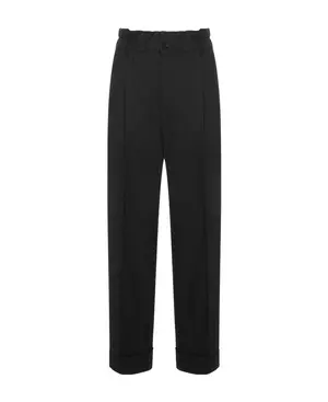 P.a.r.o.s.h Paperbag Waist Straight Leg Trousers