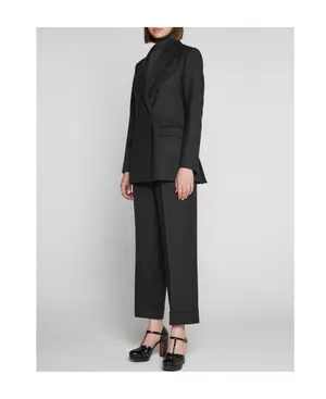 P.a.r.o.s.h Paperbag Waist Straight Leg Trousers