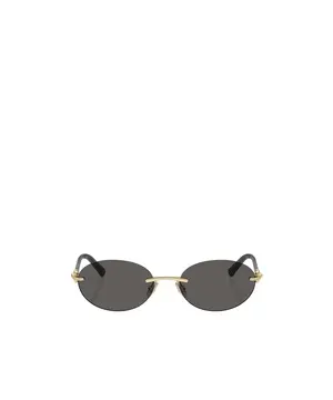 TIFFANY  CO. Tiffany & Co. Oval Rimless Sunglasses - Black