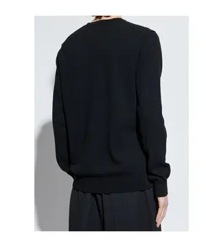 Play Comme Des Garcon Long-sleeved V-neck Sweater