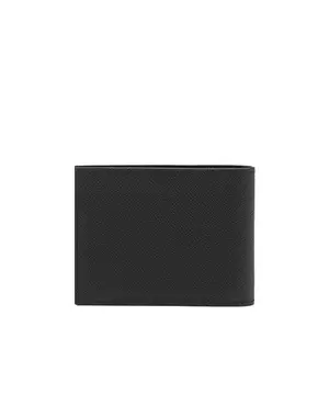 FERRAGAMO Gancini Bi-fold Leather Wallet - Black