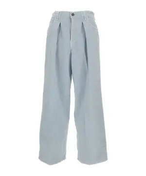 HAIKURE Pleated Wide Leg Jeans - Gray
