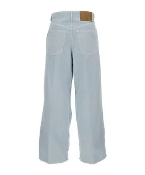 HAIKURE Pleated Wide Leg Jeans - Gray
