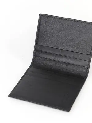FERRAGAMO Logo-print Leather Cardholder - Black