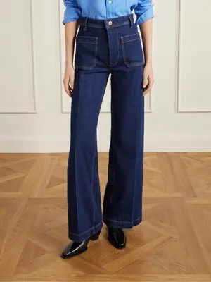 Polo Ralph Lauren High Waist Straight Leg Jeans - Black