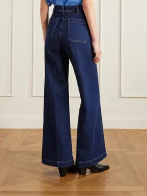 Polo Ralph Lauren High Waist Straight Leg Jeans - Black