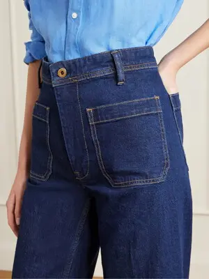 Polo Ralph Lauren High Waist Straight Leg Jeans - Black