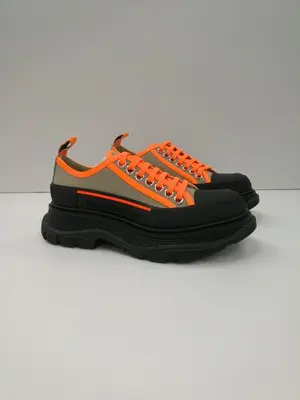Alexander McQueen Tread Slick Lace-up Sneakers - Black
