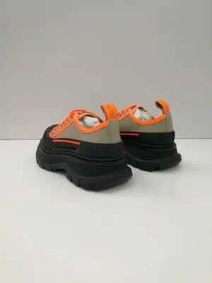 Alexander McQueen Tread Slick Lace-up Sneakers - Black
