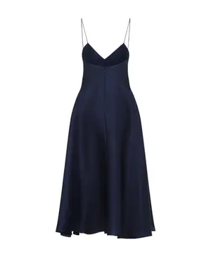 Alberta Ferretti Spaghetti Strap Midi Dress