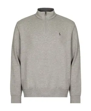 Polo Ralph Lauren Embroidered Logo Half-zip Sweatshirt - Gray