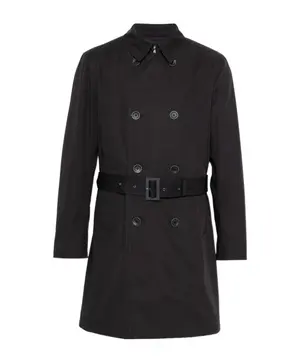 Herno Double-breasted Belted Coat - Black