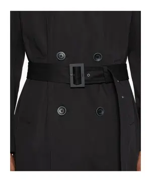 Herno Double-breasted Belted Coat - Black