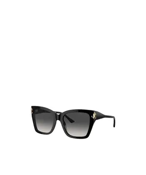 JIMMY CHOO Cat Eye Frame Sunglasses - Black