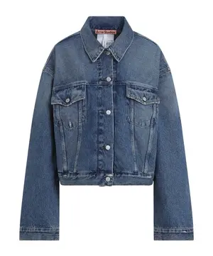 Acne Studios Collared Button-up Denim Jacket