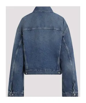 Acne Studios Collared Button-up Denim Jacket