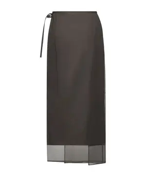 Brunello Cucinelli Midi Skirt - Black