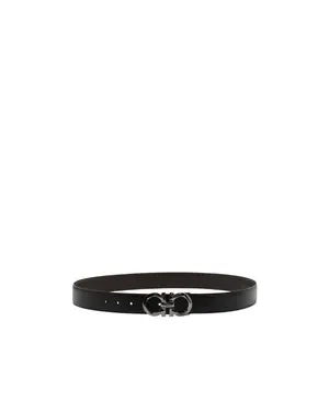 FERRAGAMO Double-sided Belt - Black
