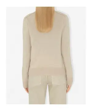 Burberry Logo Patch Knitted Cardigan - Nutmeg