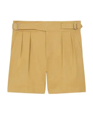 Kenzo Buckle Detail Pleated Shorts
