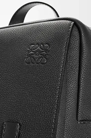 Loewe Military Backpack In Soft Grained Calfskin