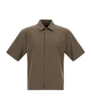 Herno Seer-crease Shirt - Brown