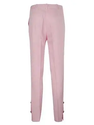 Versace Button-embellished Skinny Trousers