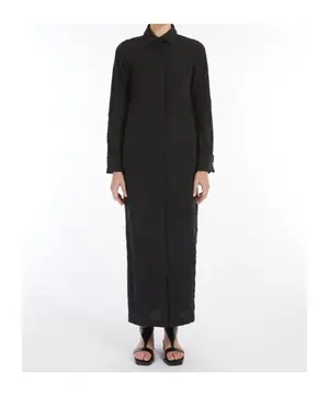 Max Mara Button Detailed Long-sleeved Dress